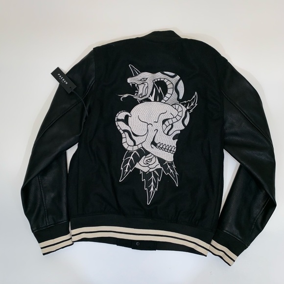 PacSun | Jackets & Coats | Pacsun Leather And Wool Bomber Jacket | Poshmark